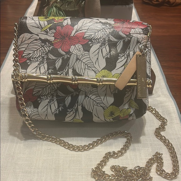 Kate Landry | Bags | Kate Landry Floral Chain Crossbody Bag | Poshmark